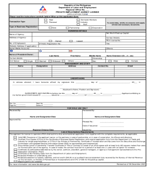 Fillable Online APPLICATION FORM - Dole - Region IV-A CALABARZON Fax ...