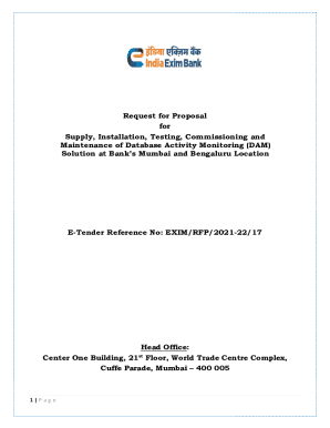 Fillable Online Rfp (Request for Proposal) for Supply, Implementat ...