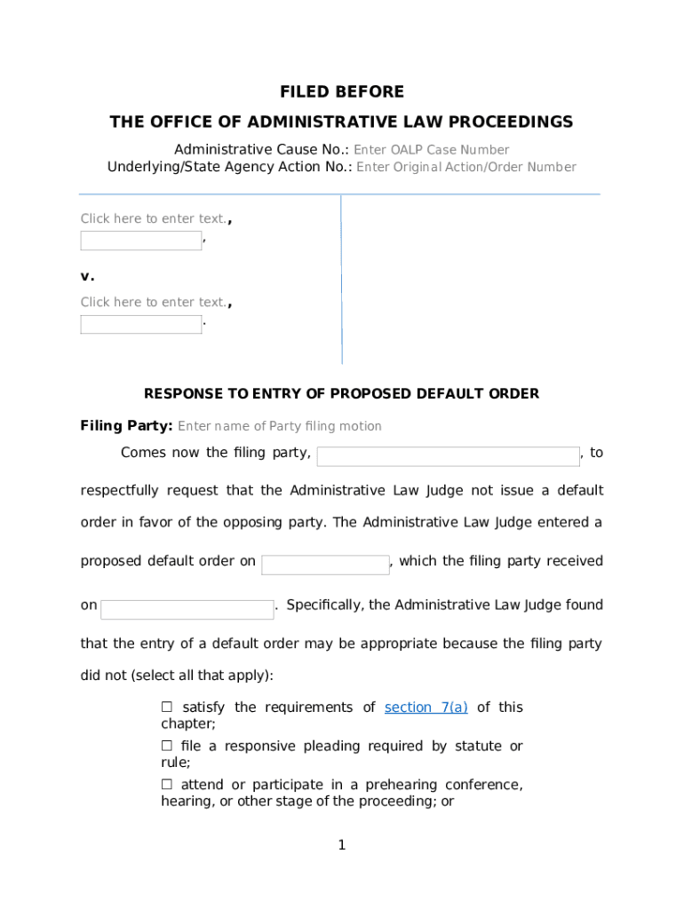 Indiana Launches New Office of Administrative Law ... Doc Template ...