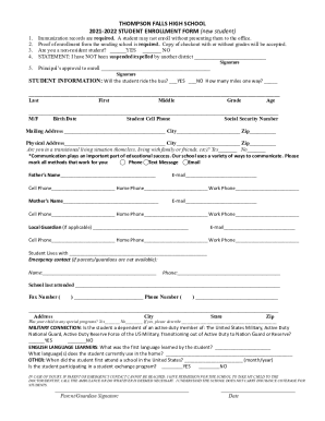 Fillable Online Enrollment Form - New Student-Non-Resident Student.docx Fax Email Print - pdfFiller