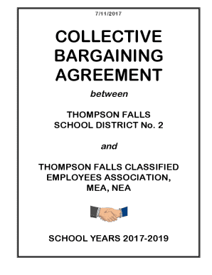 Fillable Online Classified ColleCtive Bargaining agreement Fax Email ...