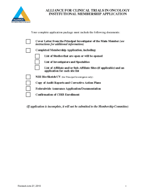 Fillable Online CTO Clinical Trial Centre Initial Application Form Fax ...