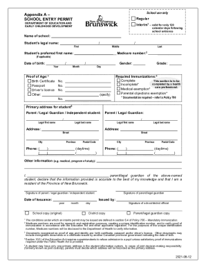 Fillable Online School use only Fax Email Print - pdfFiller