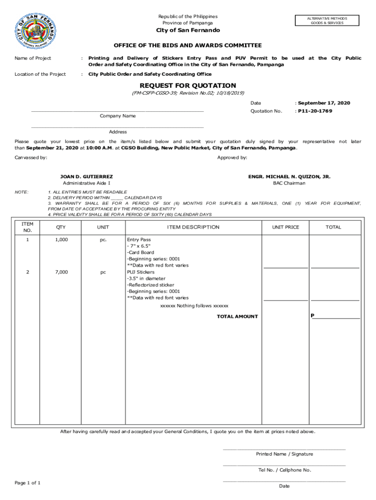 Fillable Online cityofsanfernando gov About Pampanga Province ...