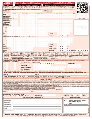 Fillable Online Know Your Customer (KYC) Application Form - SMC Global ...