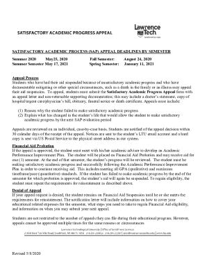 Fillable Online How the SAP Policy WorksStudent Financial Services Fax ...