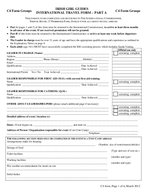 Fillable Online Forms - Guide Lines - For Girl Guides and Girl Guide ...