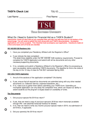 Fillable Online 2022-2023 TASFA Cover Sheet - UT DallasFinancial Aid ...