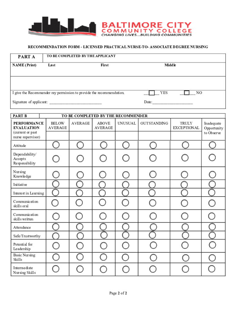Fillable Online Family/Peer Recommendation Form Fax Email Print - pdfFiller