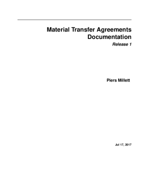 Fillable Online South Africa's new standard material transfer agreement ...