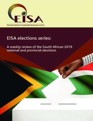 Fillable Online ELECTIONS REPORT - Electoral Commission of South Africa ...