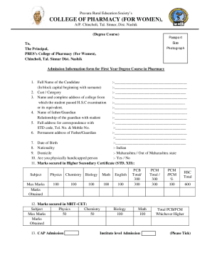 Fillable Online admission Form Fax Email Print - pdfFiller