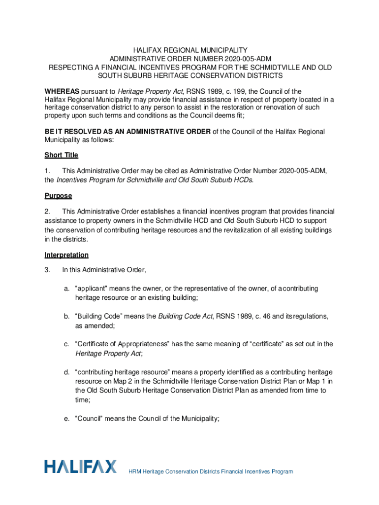 Fillable Online Halifax takes first steps toward establishing third ...