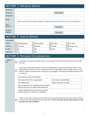Fillable Online Bursary Application - Guidance Notes Fax Email Print ...
