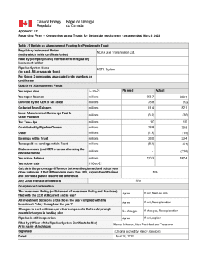 Fillable Online 2021 CER Reporting Form NGTL (04-04-22) input.xlsx Fax ...