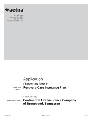 Fillable Online Overpayment Refund Request - Aetna Senior Products Fax ...