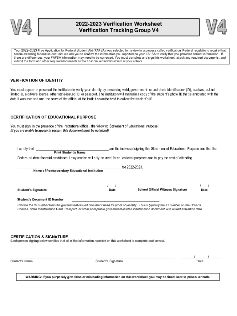 Fillable Online Verification Tracking Group V4 Fax Email Print - pdfFiller