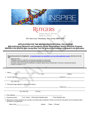 Fillable Online Institutional Research and Academic Career Development ... Fax Email Print ...