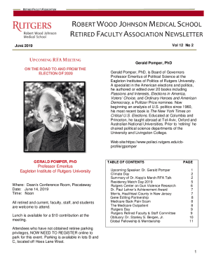 Fillable Online ROBERT WOOD JOHNSON MEDICAL SCHOOL RETIRED ... Fax ...