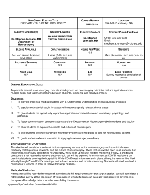 Fillable Online Neurosurgery NCE form.doc Fax Email Print - pdfFiller