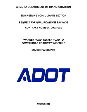 Fillable Online ADOT Posts Request for Qualification on Design for ...