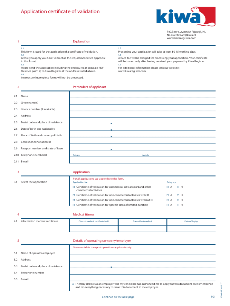 Fillable Online Agreement Request Dutch Approval Mark - Kiwa Fax Email ...