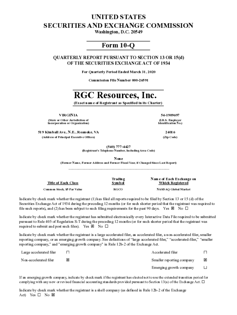 Fillable Online RGC Resources, Inc Fax Email Print - pdfFiller