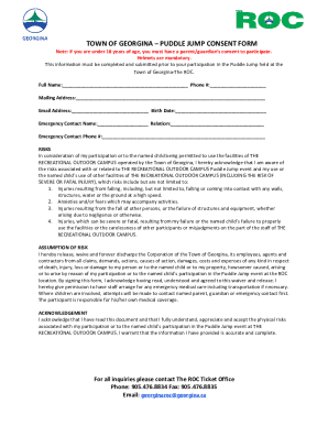 Fillable Online Registration Forms:Parent Consent Form PDF ...