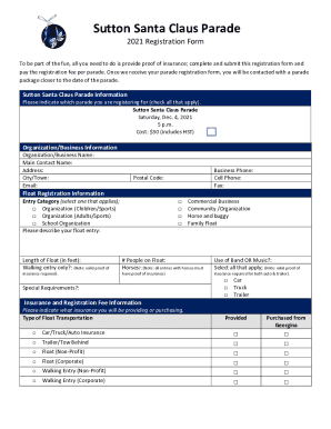 Fillable Online Christmas Parade Float Guidelines & ApplicationRogers ...