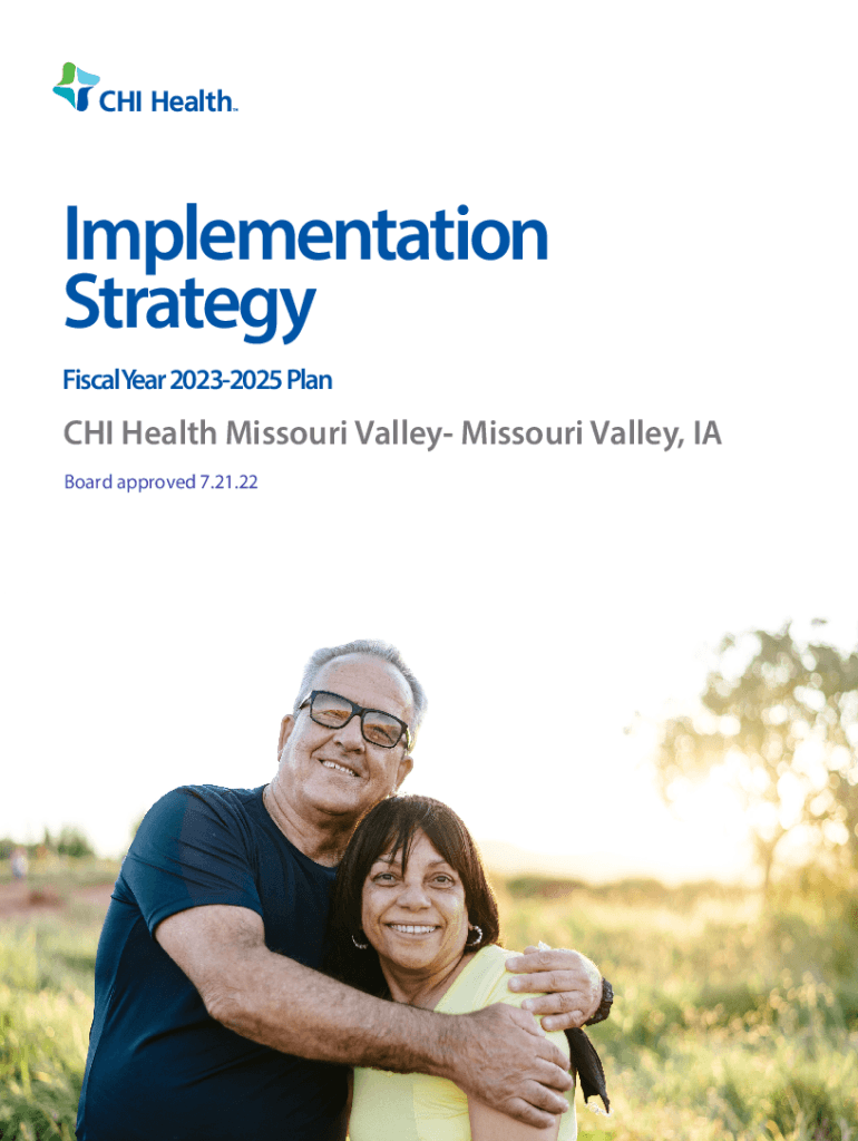 Fillable Online Implementation Strategy - CHI Health Fax Email Print - pdfFiller