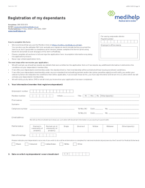Fillable Online Medihelp application form 2022 Fax Email Print - pdfFiller