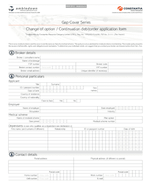 Fillable Online TRANSFER OF COVER APPLICATION FORM 2021 Fax Email Print ...