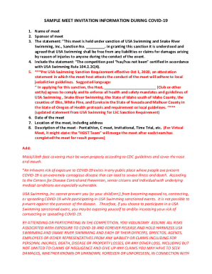 Fillable Online Sample Meet Invitation with COVID Requirements.docx Fax ...