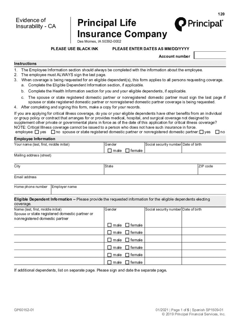 Fillable Online iiprc-li-app individual life insurance application ...