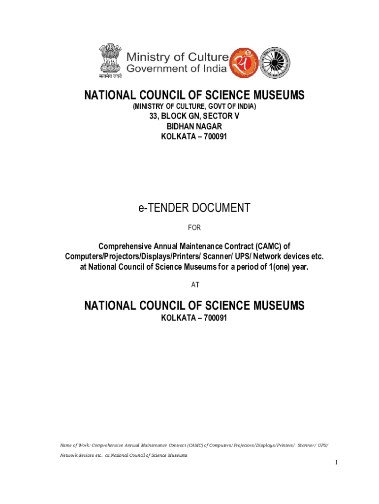 Fillable Online ncsm gov national council of science museums sector-v ...