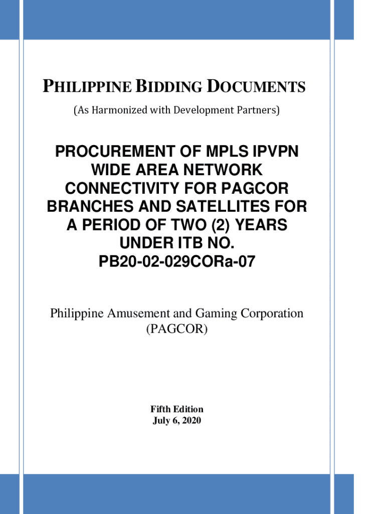Fillable Online philippine bidding documents - PAGCOR Fax Email Print - pdfFiller