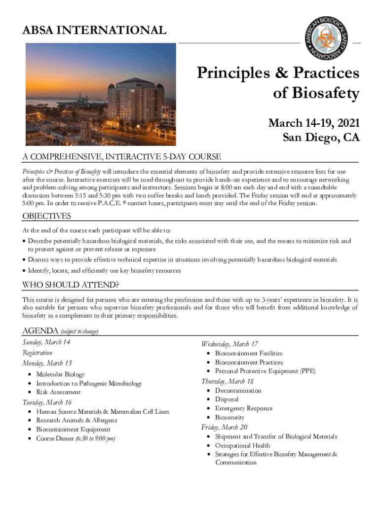 Fillable Online Principles of Good Microbiological Practices Fact Sheet ...