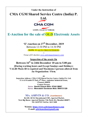 Fillable Online cma cgm global business services india private limited Fax Email Print - pdfFiller