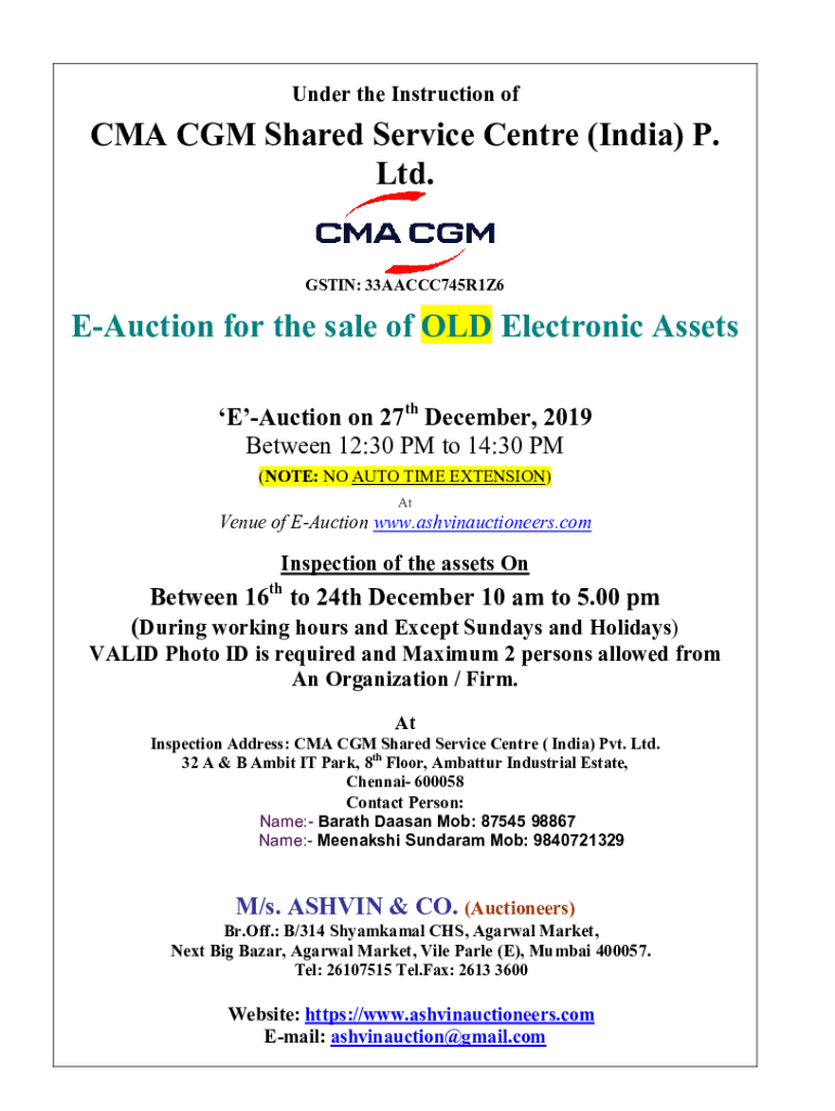 Fillable Online cma cgm global business services india private limited Fax Email Print - pdfFiller