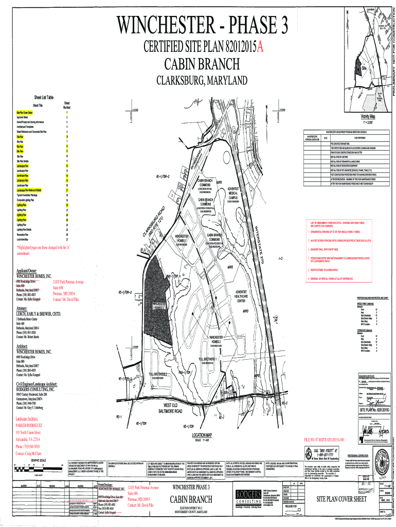 Fillable Online Phase 2 Cabin Branch: Limited Major Site Plan Amendment ...