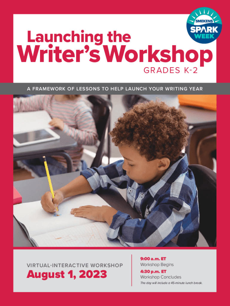 Fillable Online Launching the Writer's Workshop: Grades K-2 (3rd ...