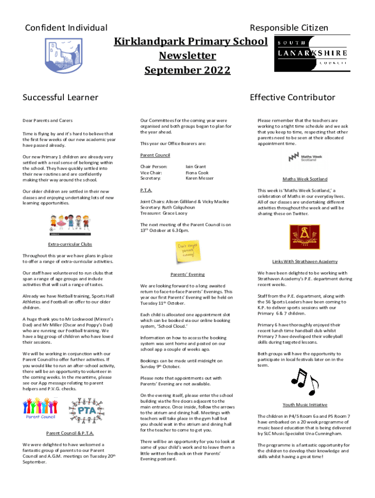Fillable Online School newsletter ideas - a complete guide for teachers ...