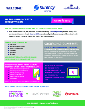 Fillable Online SURENCY VISION Fax Email Print - pdfFiller