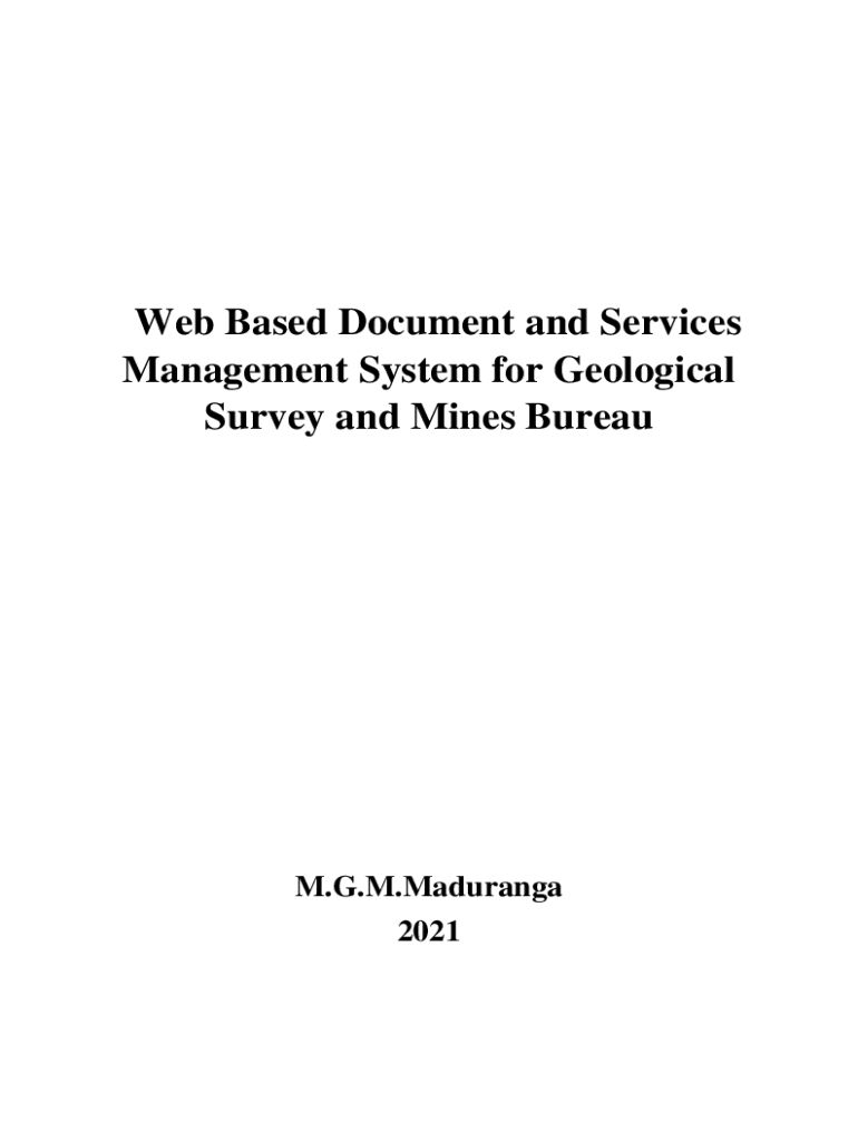 Fillable Online Web Based Document and Services Management System for ...