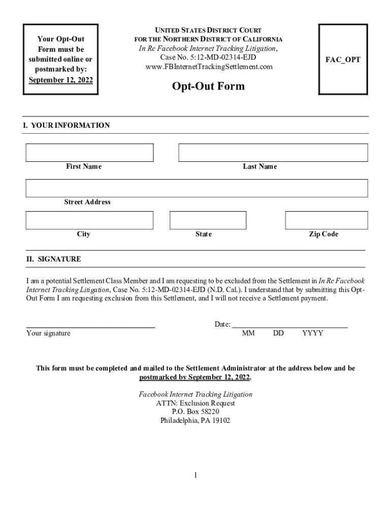 Fillable Online Opt-Out Form - AWS Fax Email Print - pdfFiller