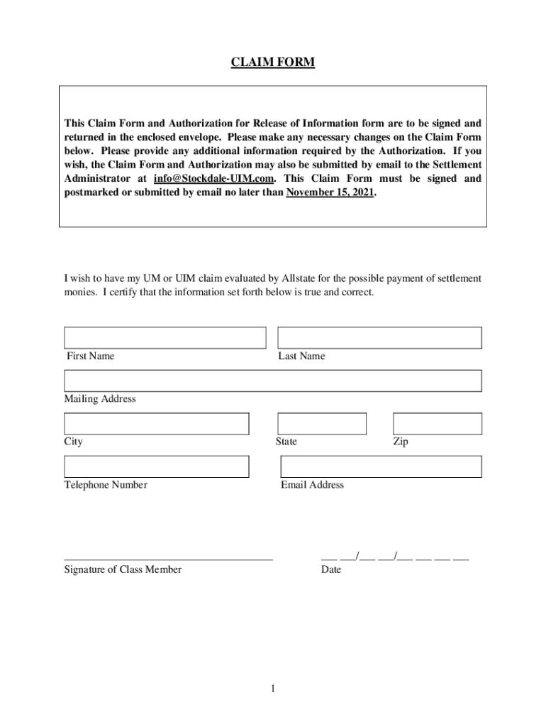 Fillable Online CLAIM FORM - Amazon AWS Fax Email Print - pdfFiller