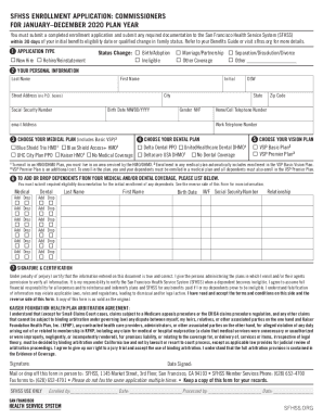 Fillable Online You must submit a completed enrollment application and ...