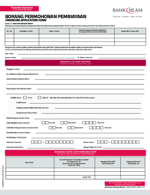 Fillable Online Bank Islam Malaysia Berhad - Pinjaman Peribadi Online ...