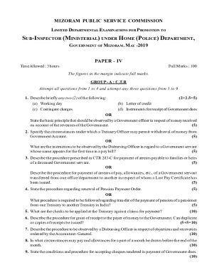 Fillable Online mpsc mizoram gov Old Question-2019-2020 - Mizoram ...