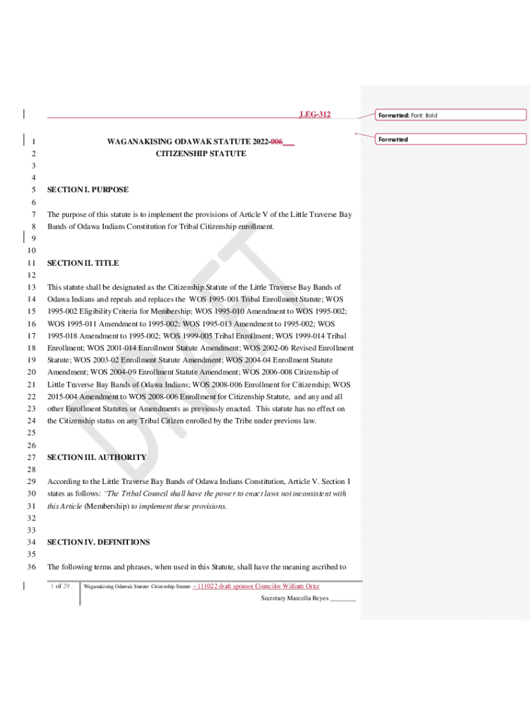 Fillable Online Little Traverse Bay Bands of Odawa Indians and the ...